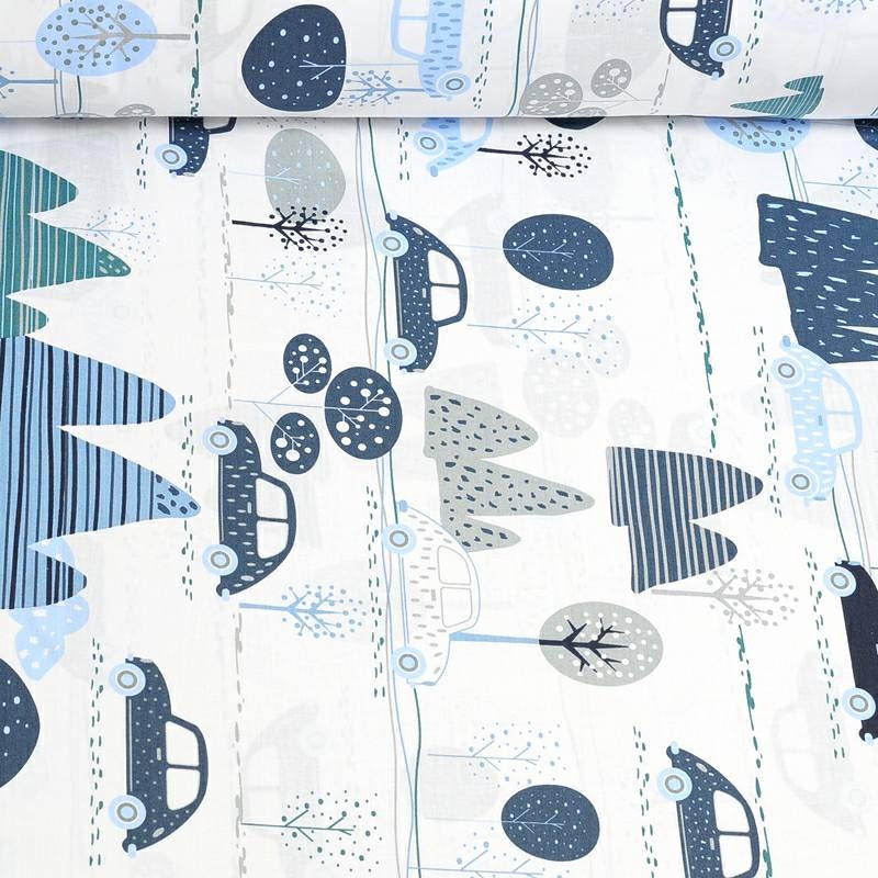 Cars Cotton Fabricretro Cars Fabricboys Fabric | Etsy