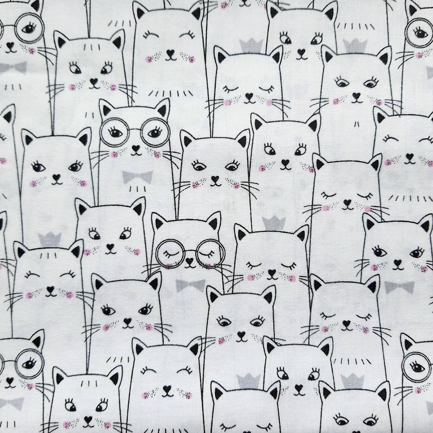 Cat Face Fabric