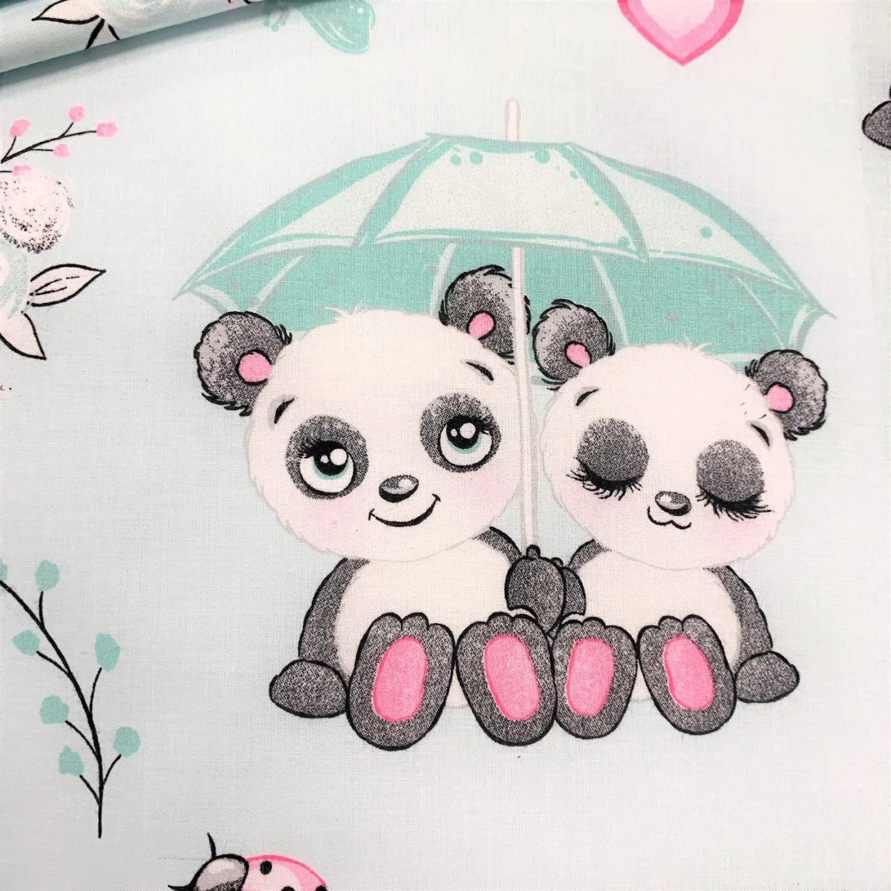 Panda Fabricfabric by the Yardcotton Fabric Baby - Etsy