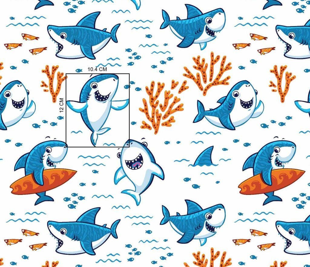 Tela de tiburón tela cortada a medida tela de pescado tela - Etsy México