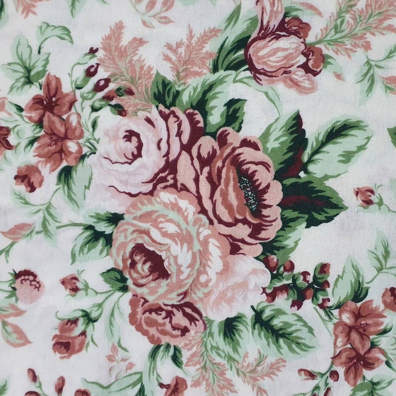 Rose Fabric - Etsy