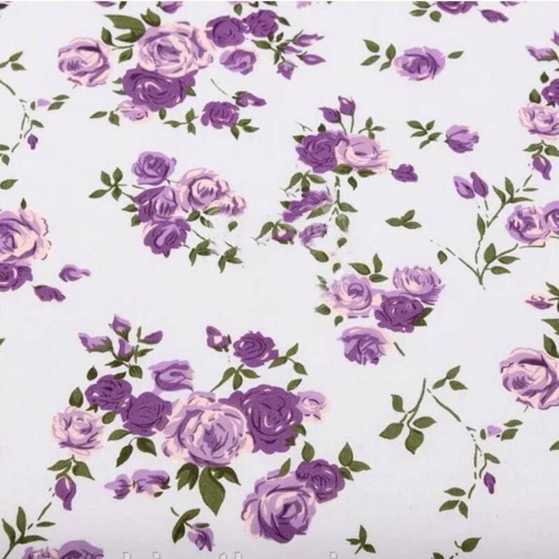 Rose Print Fabric - Etsy
