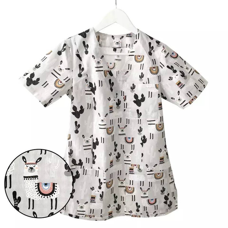 Lama Cotton Fabric by the Yardlamas Patternalpaca - Etsy