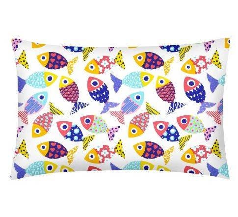 Fish cotton fabric by the Yard Multicolored Fish | Etsy