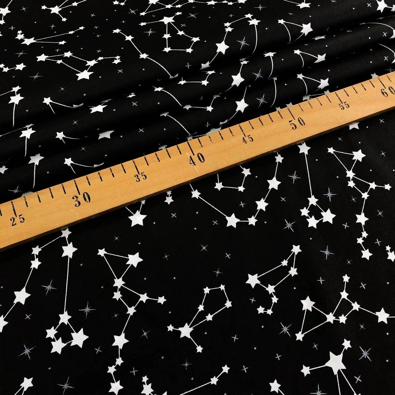 Space Stars Cotton Fabric by the Yardconstellation | Etsy