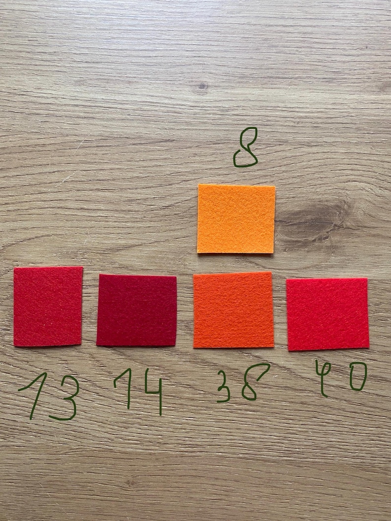 Hard Felt Sheets Stiffened Felt 7,8" × 11,8" ( 20×30cm) Hard Felt 1.2 ...