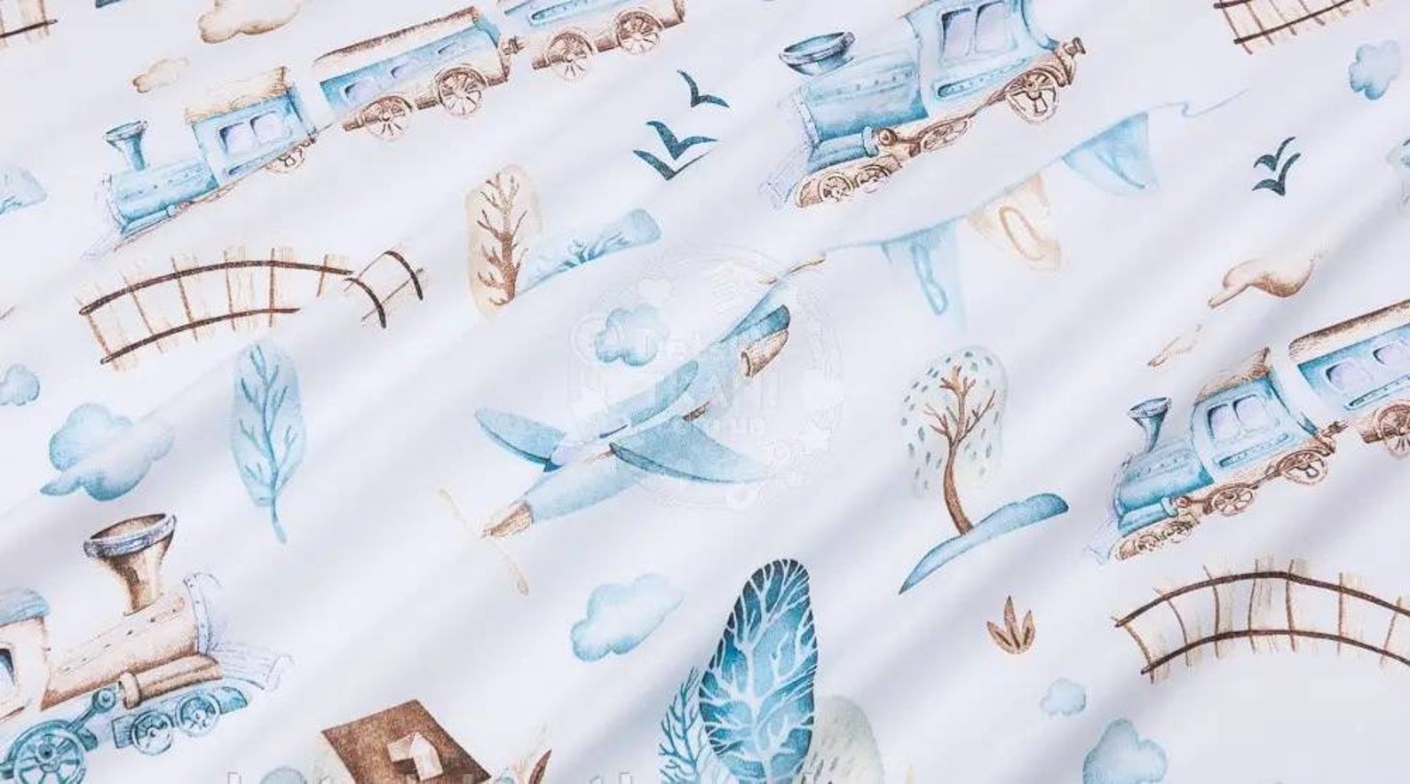 Cotton Fabric,train Fabric,railroad Fabric,airplane Fabric,transport ...