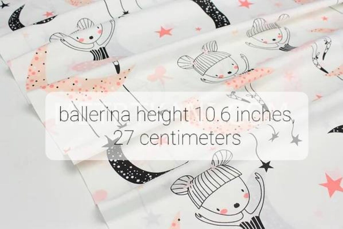 BALLERINAS Fabricballerina Dance Cotton Fabric by the Yard - Etsy