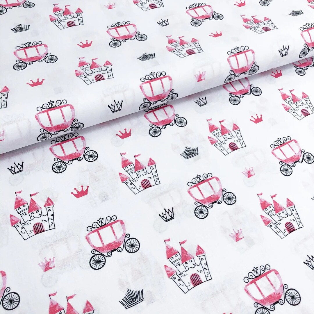 Fairytale Fabric,princess Fabric,castle Fabric,carriage Fabric,fabric ...