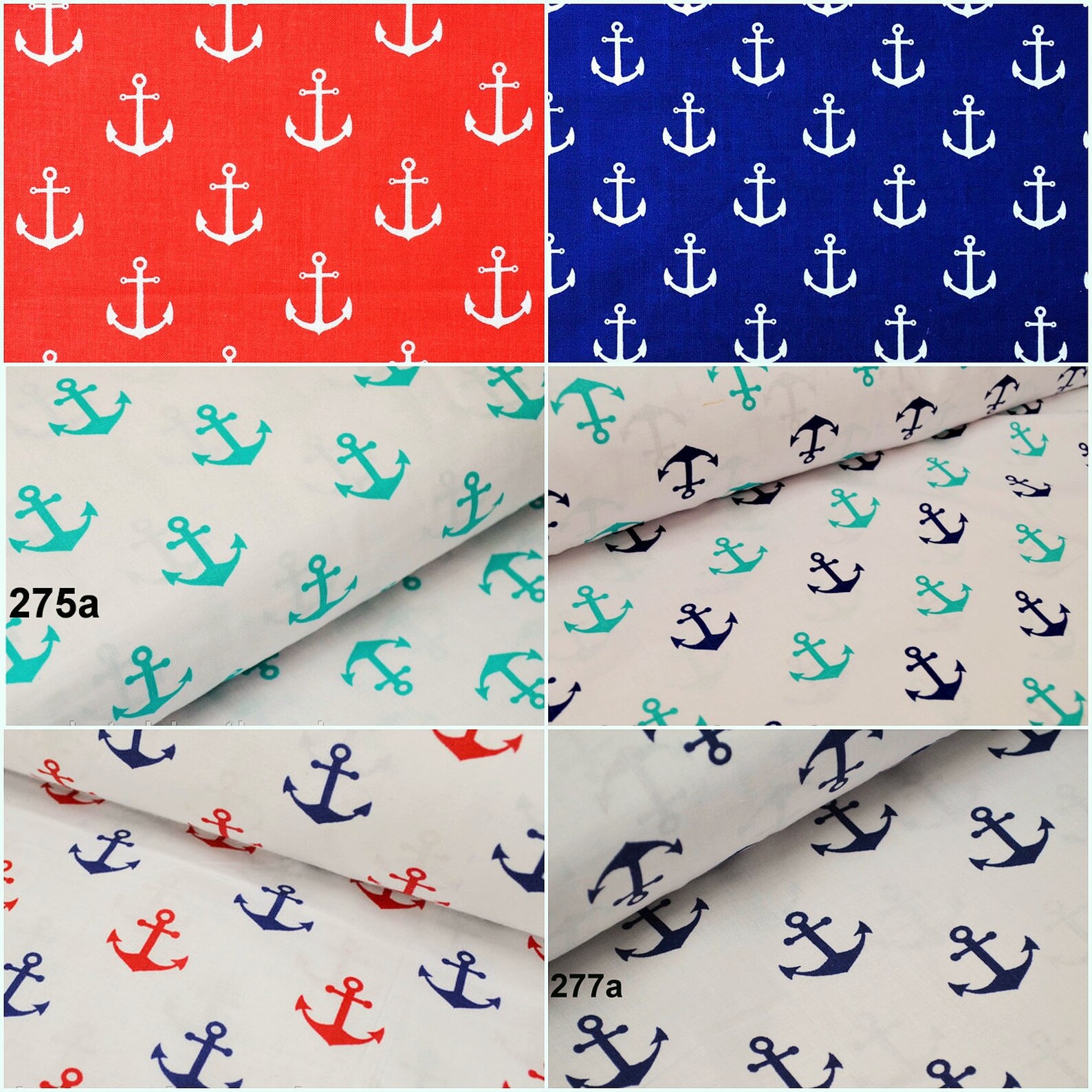 Marine fabriccotton Fabricsea fabricocean fabricanchors | Etsy