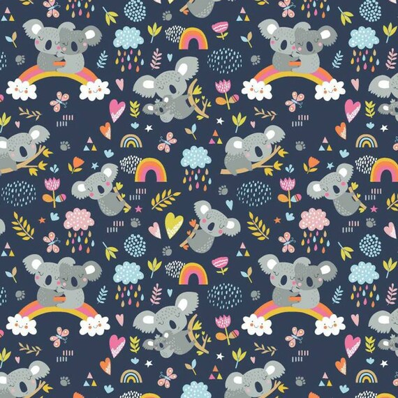 Newkoala Fabrickoala Cotton Fabric by the Yardbaby - Etsy
