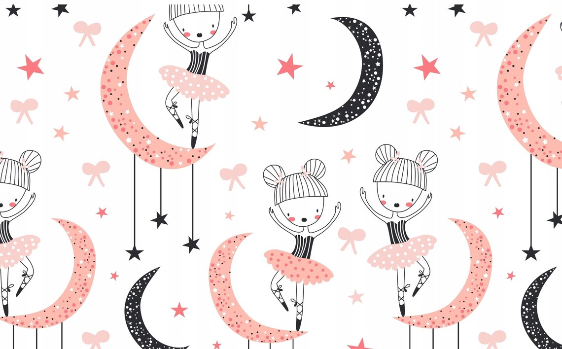 BALLERINAS Fabricballerina Dance Cotton Fabric by the Yard - Etsy