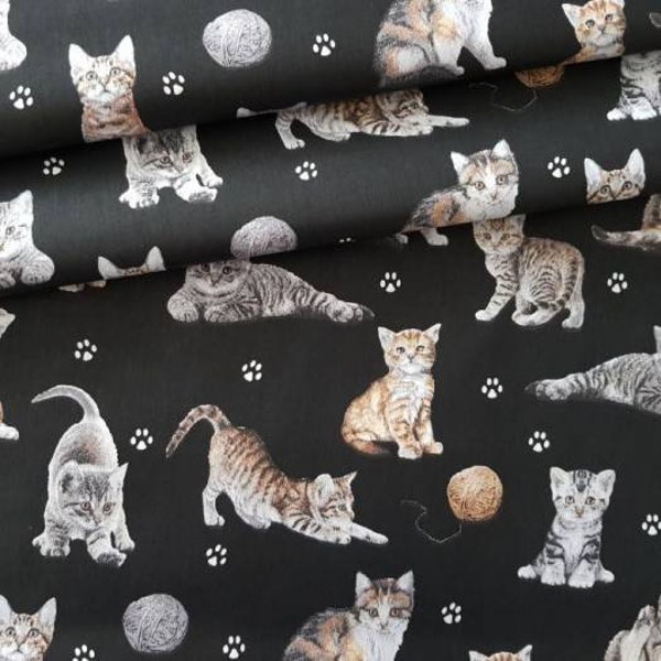 Kitten Fabric - Etsy
