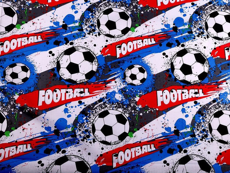 Soccer Ball Fabricsports Fabricsoccer Fabriccotton - Etsy