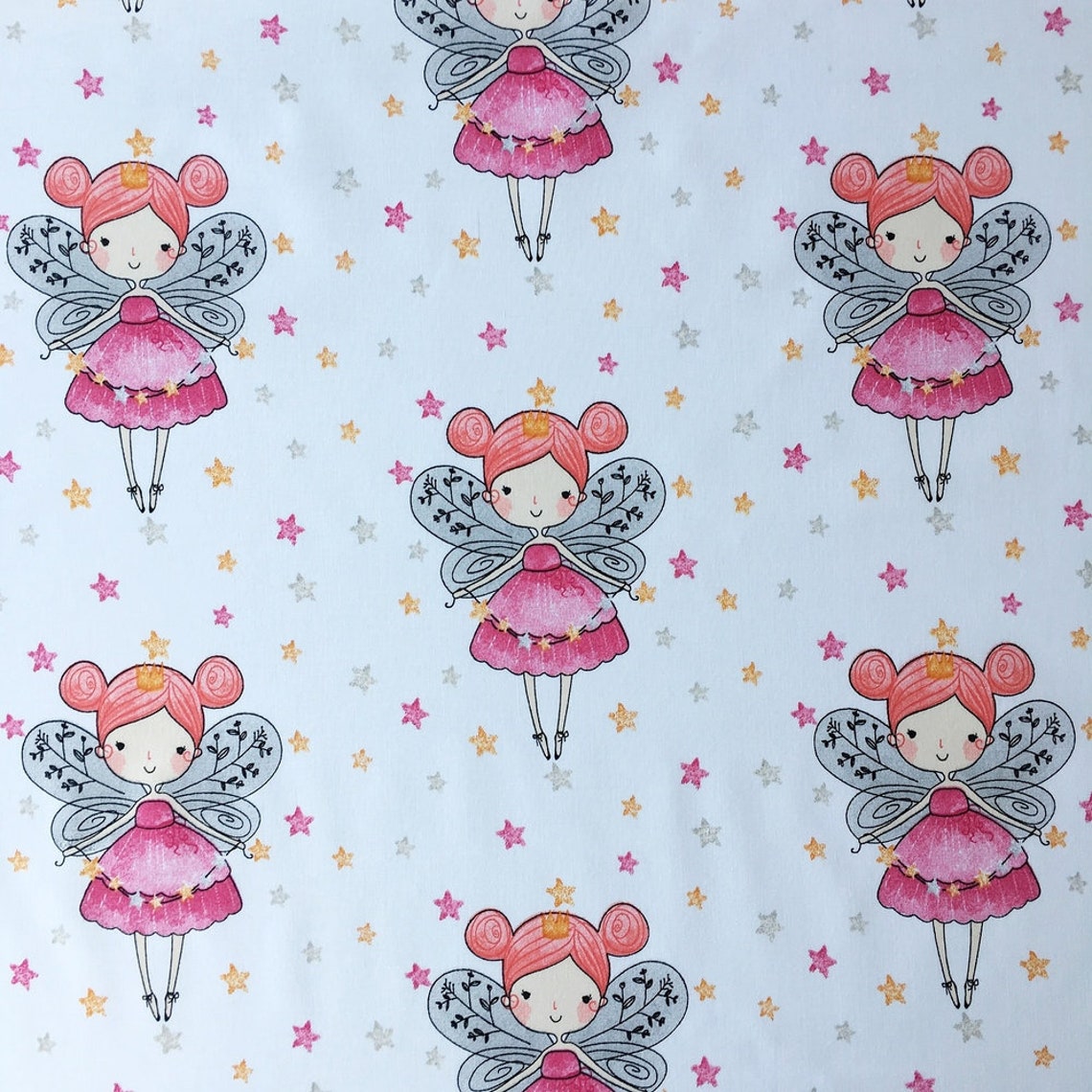 Princesses Cotton Fabric for Girlsfabric by the Yardorganic | Etsy