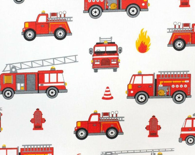 Firefighter Quilt Panel Fabric Wholecloth Red and Black Firefighter by ...