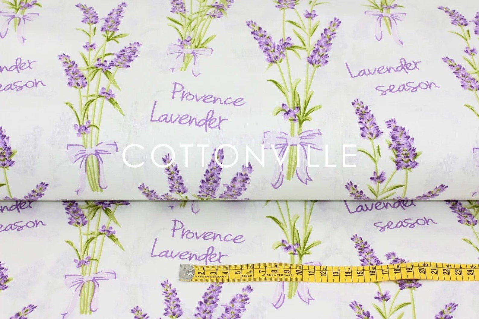 Lavender Fabricflowers Cotton Fabric by the Yardprovence | Etsy