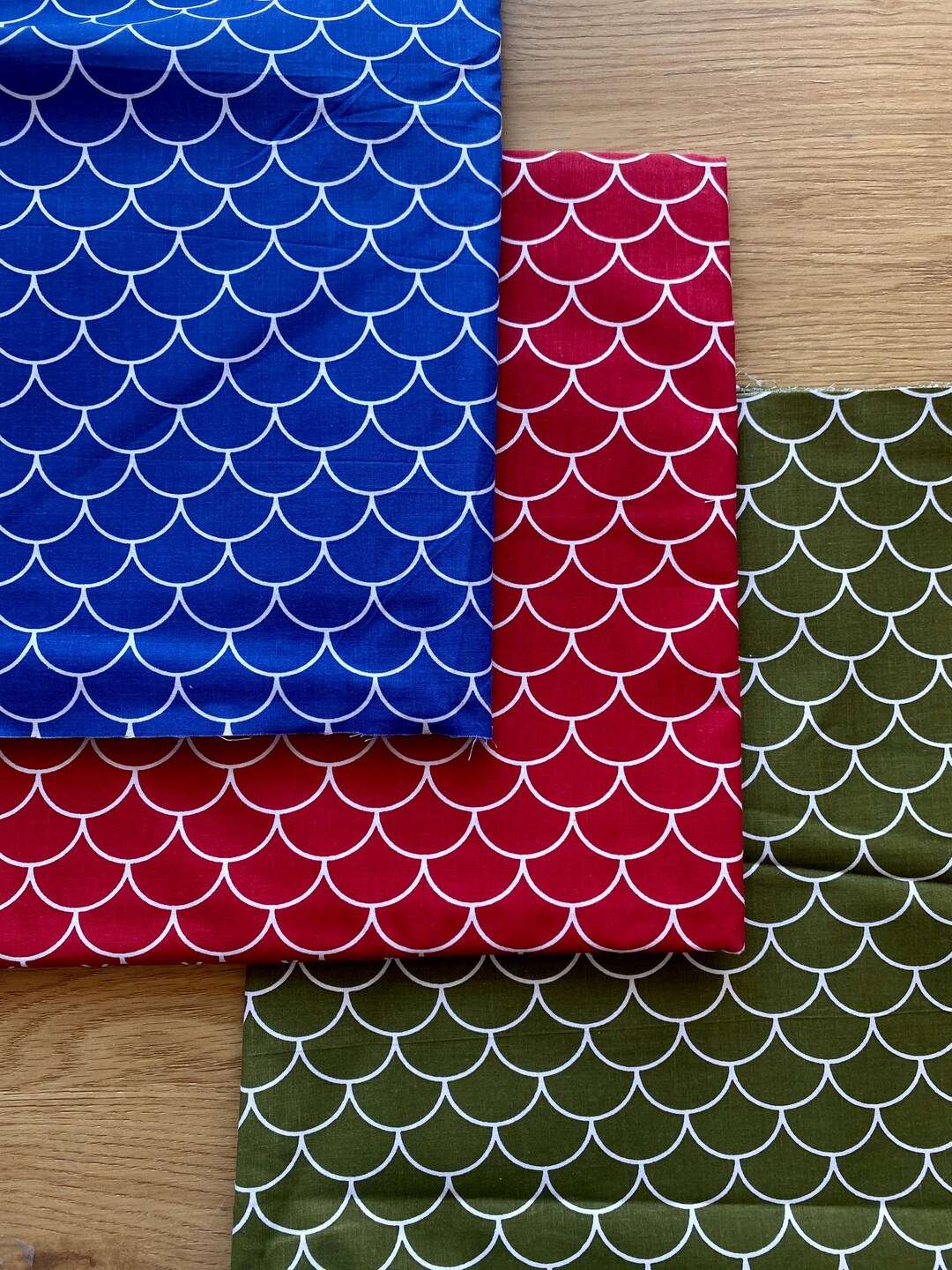 Scales Cotton Fabric,fish Scales Fabric by the Yard, the Sea,quilting ...