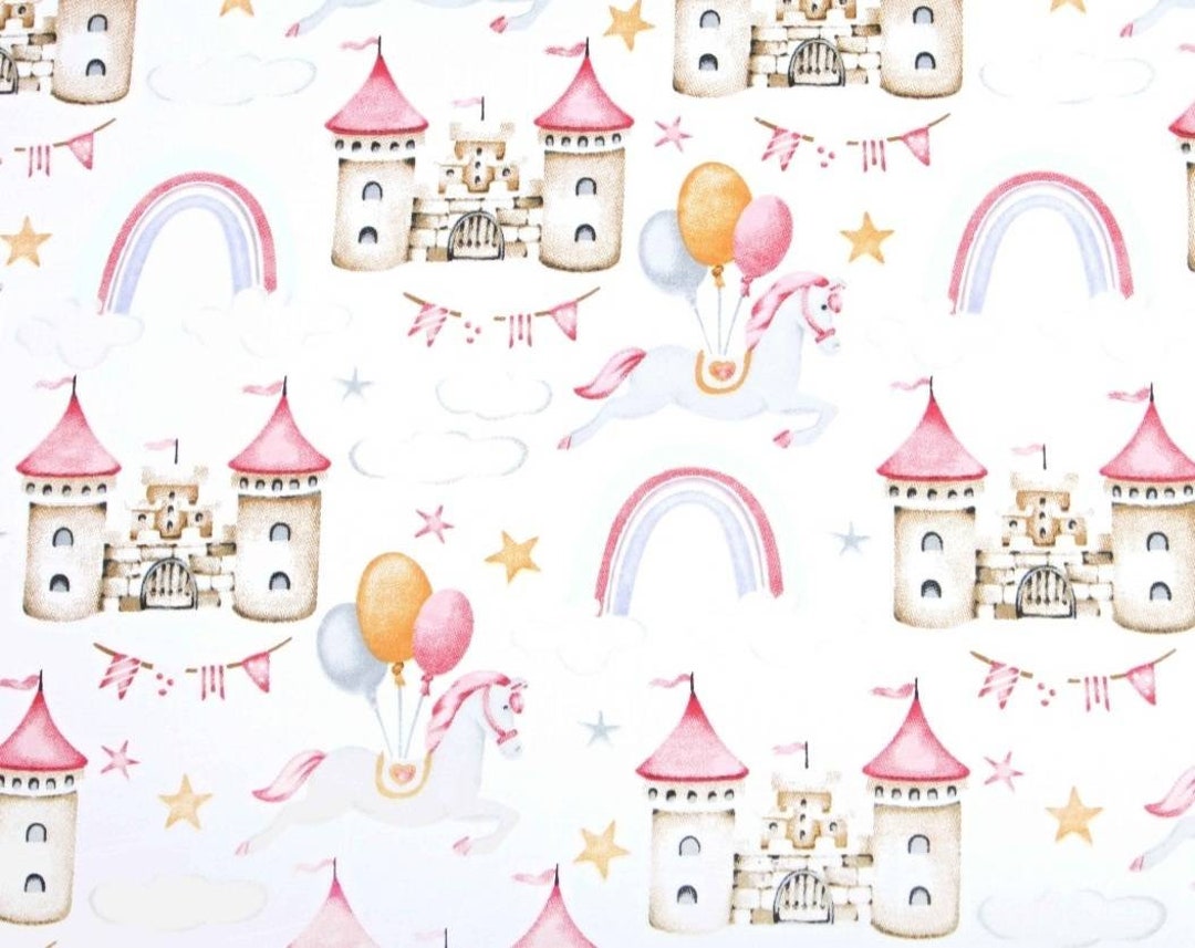 New Castle Cotton Fabric, Princess Fafric,baby Girls Fabric,quilting ...