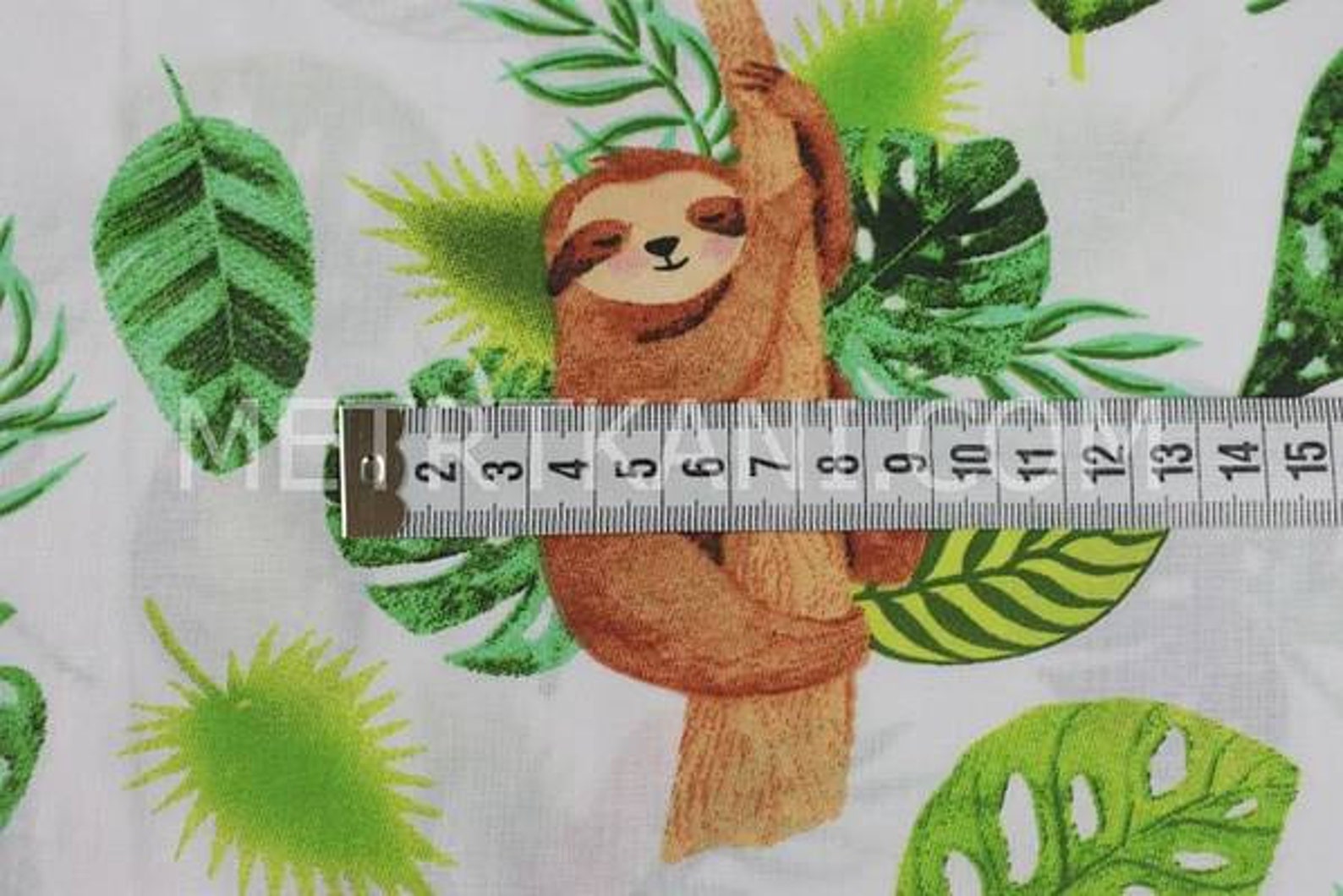 Sloths Fabricpygmy Sloths Fabricsloths in the Jungleanimal | Etsy