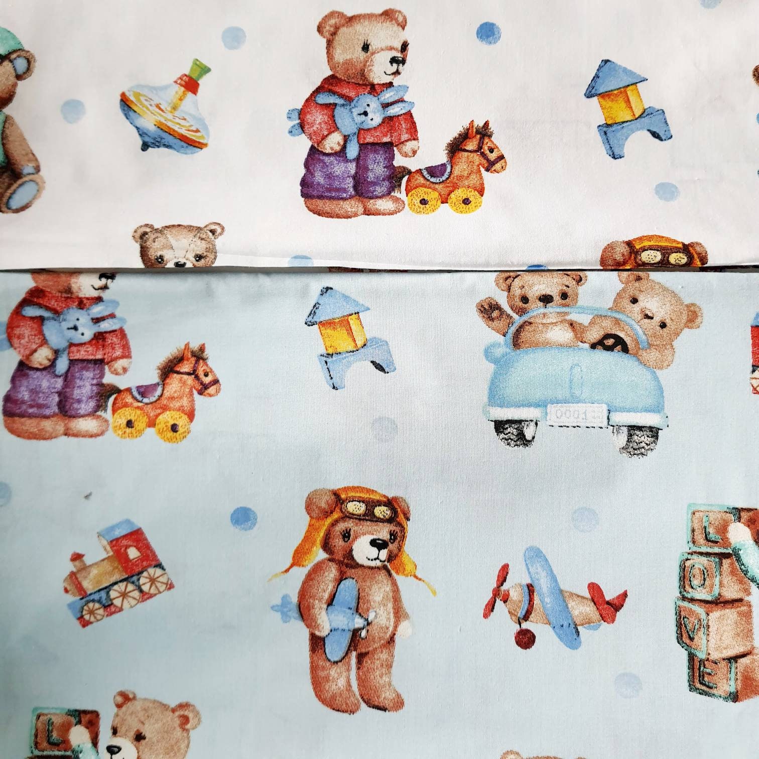 Bear Cotton Fabric Bear Fabric by the Yardbaby Boy - Etsy