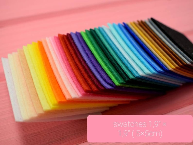 Hard Felt Sheets Stiffened Felt 7,8" × 11,8" ( 20×30cm) Hard Felt 1.2 ...