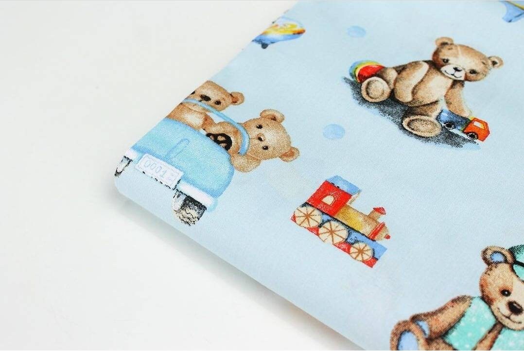 Bear Cotton Fabric Bear Fabric by the Yardbaby Boy - Etsy