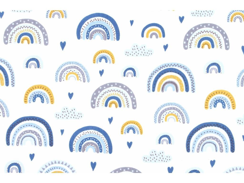 Rainbow Cotton Fabric by the Yard Rainbows Fabric Rainbow - Etsy