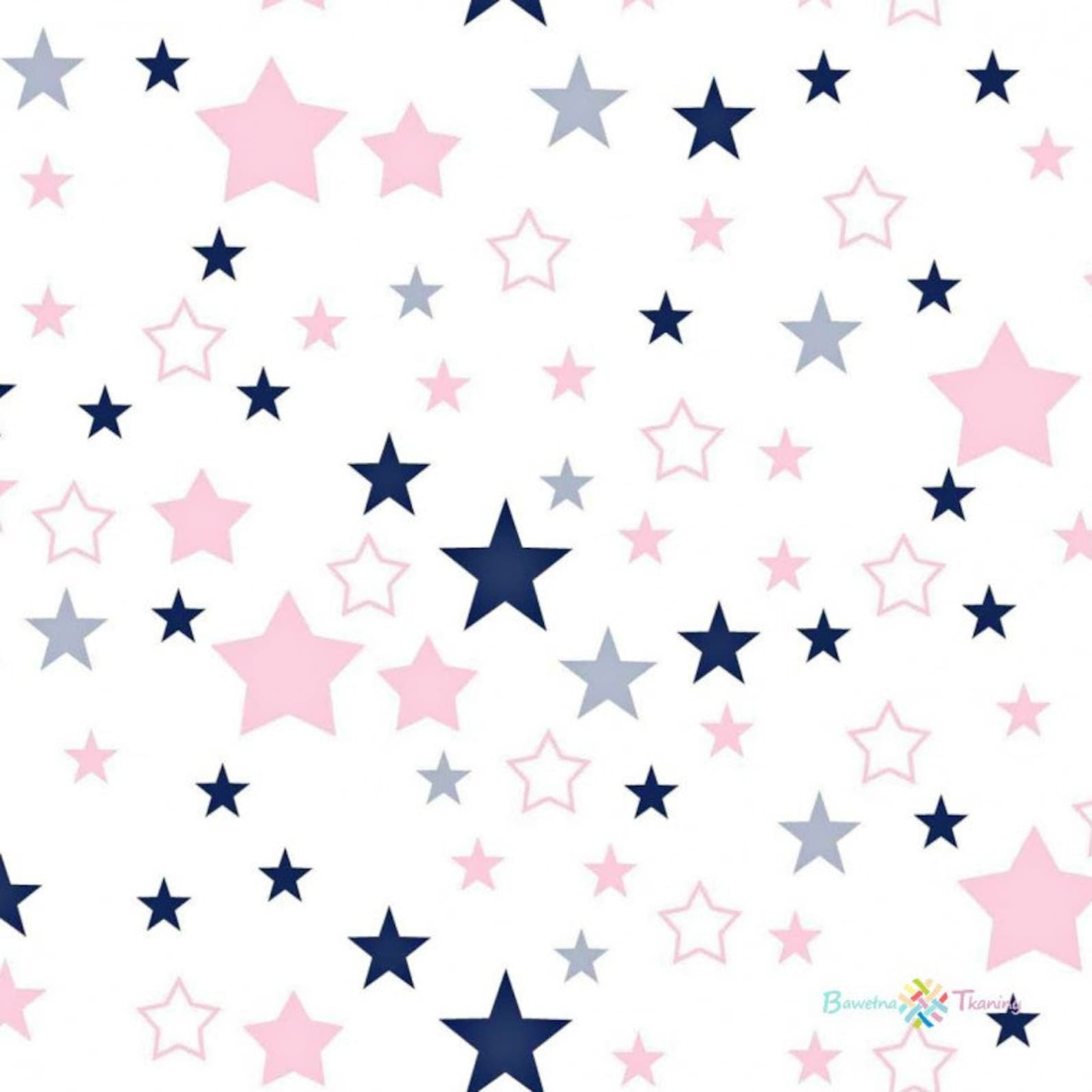 Stars Fabric 100% Cotton Fabric by the Yard Colorful Stars | Etsy