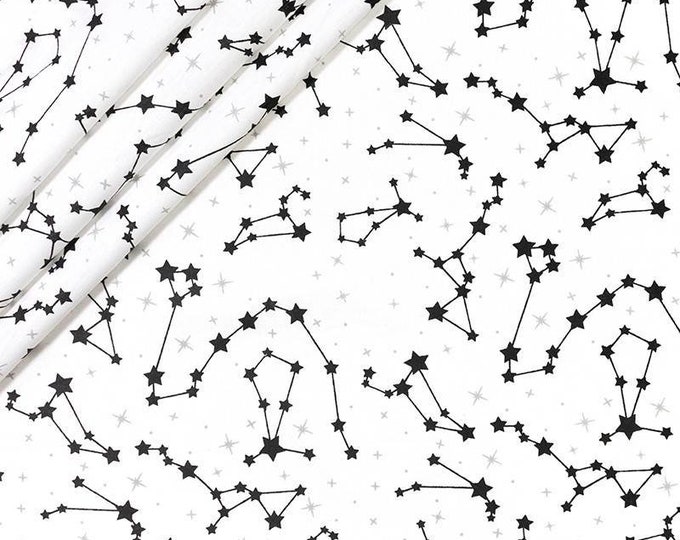 Astronomy Constellation Fabric Galaxy Glitter Night Sky by Litlnemo ...