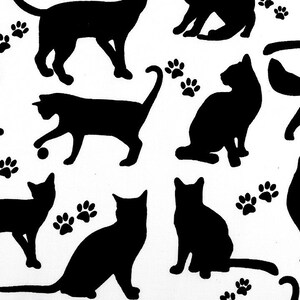Cats Fabric by the Yard,cats CONTOURS Fabric,cat Fabric,cats Print,cat ...
