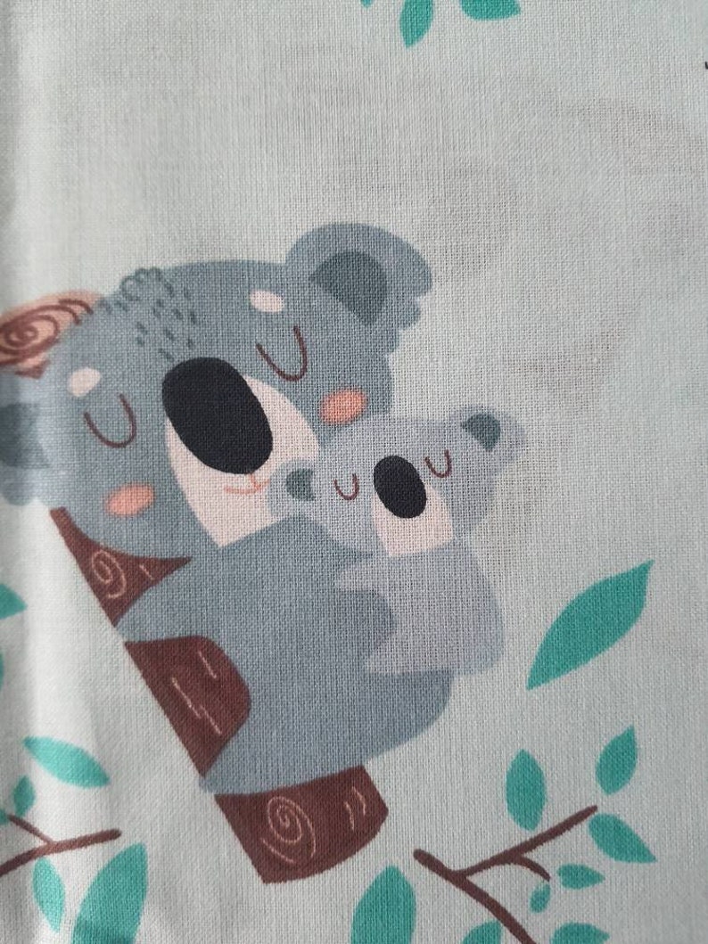 Koala Fabric, Koala Cotton Fabric, Fabric by the Yard, Baby Fabric ...