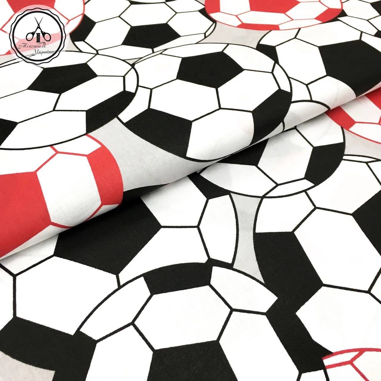 Soccer Fabricsoccer Ball Fabricsports Fabriccotton | Etsy