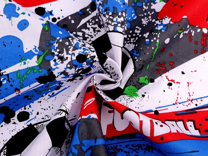 Soccer Ball Fabricsports Fabricsoccer Fabriccotton - Etsy