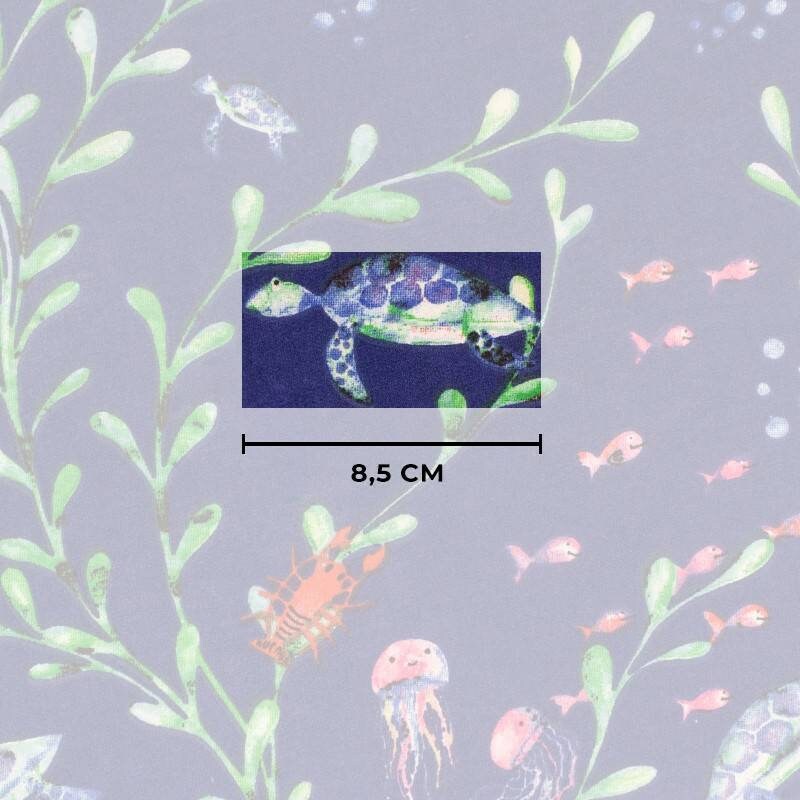 Under the Sea Fabriccotton Fabricocean and Marine Life | Etsy