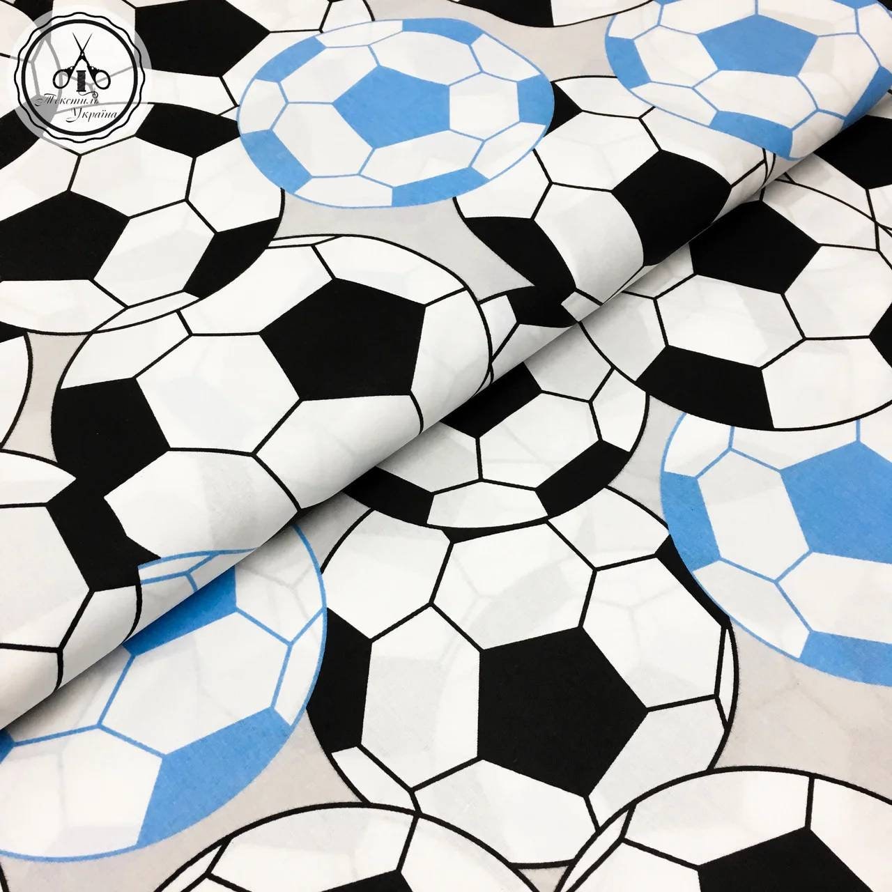 Soccer Fabricsoccer Ball Fabricsports Fabriccotton | Etsy