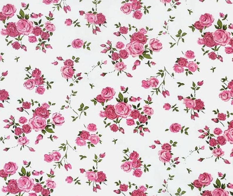 Roses Cotton Fabricprovence Fabriccabbage Roses | Etsy