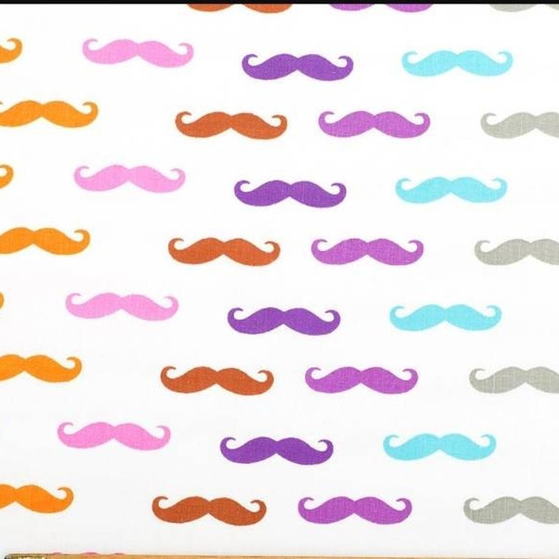 Mustache Fabrics - Etsy