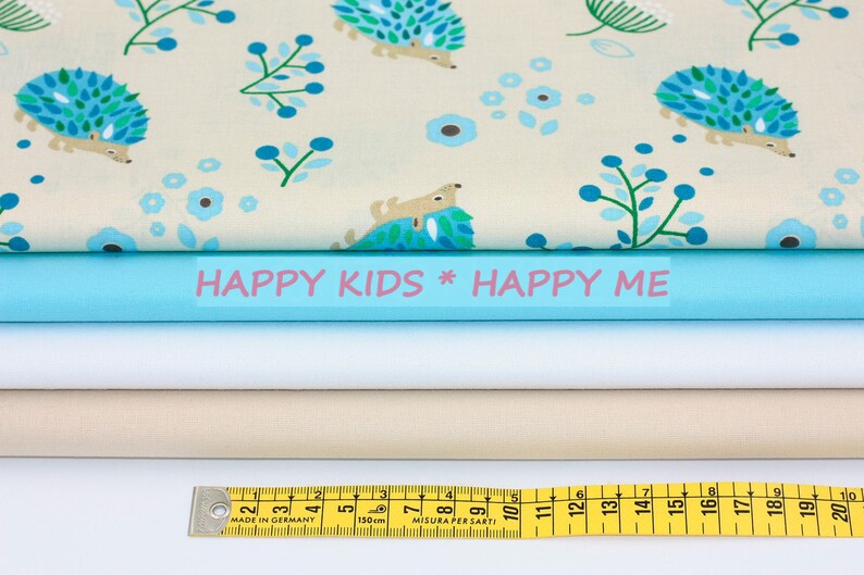 Hedgehog Fabric by the Yard Baby Cotton Fabrichedgehogs With - Etsy