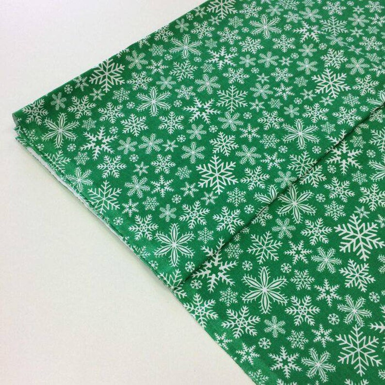 Christmas Fabric by the Yard Snowflake Fabricchristmas - Etsy