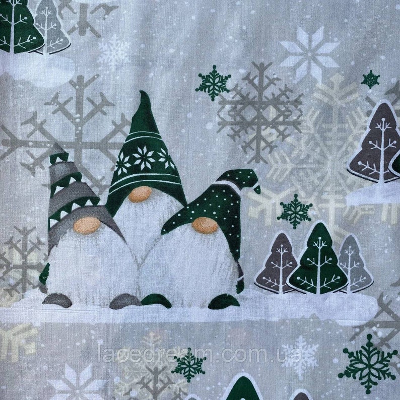 Christmas Fabric By The YardScandinavian Gnomes | Etsy Christmas Fabric By The YardScandinavian Gnomes | Etsy