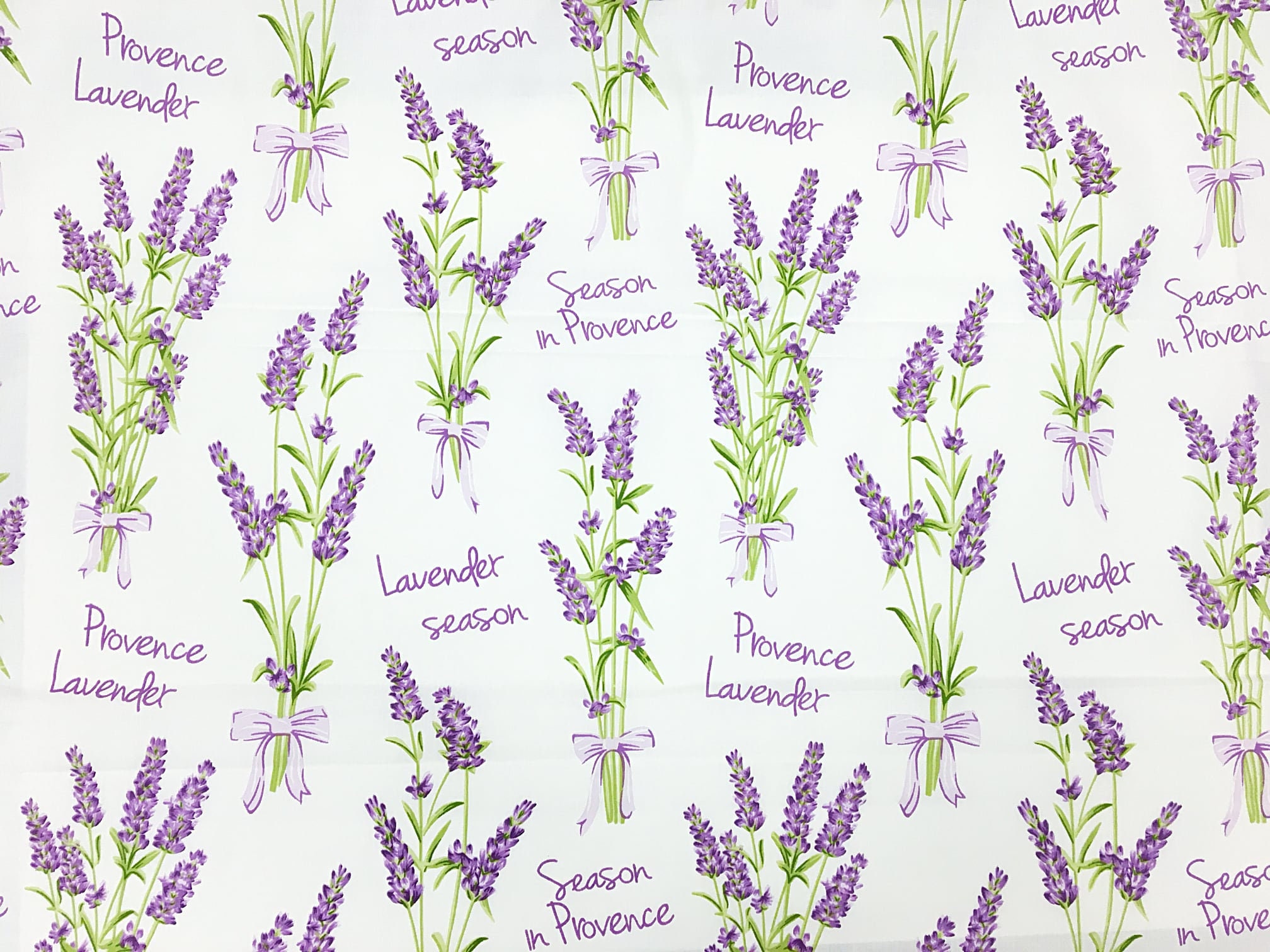 Lavender Fabricflowers Cotton Fabric by the Yardprovence | Etsy