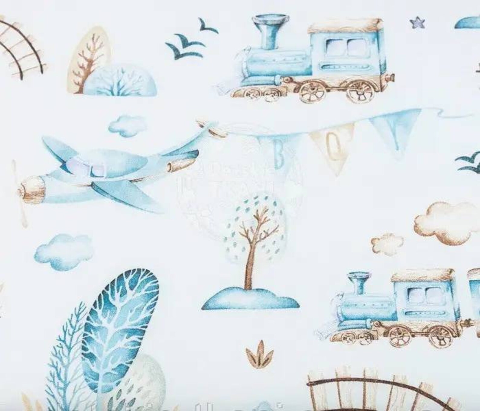 Cotton Fabric,train Fabric,railroad Fabric,airplane Fabric,transport ...