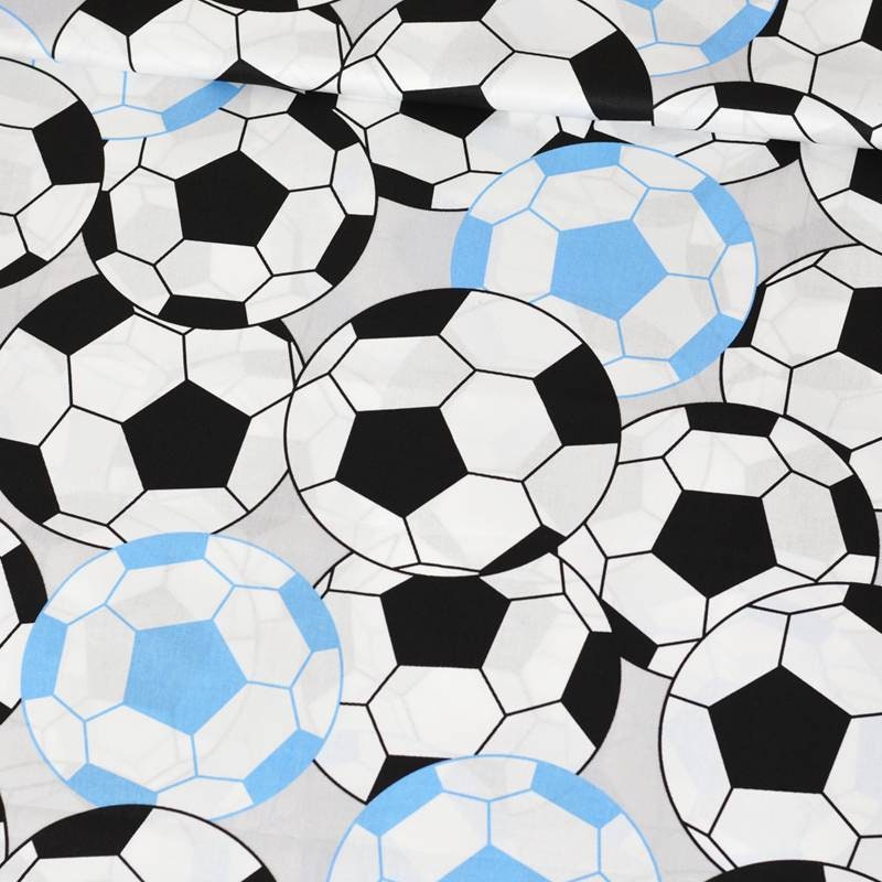Soccer Fabricsoccer Ball Fabricsports Fabriccotton | Etsy