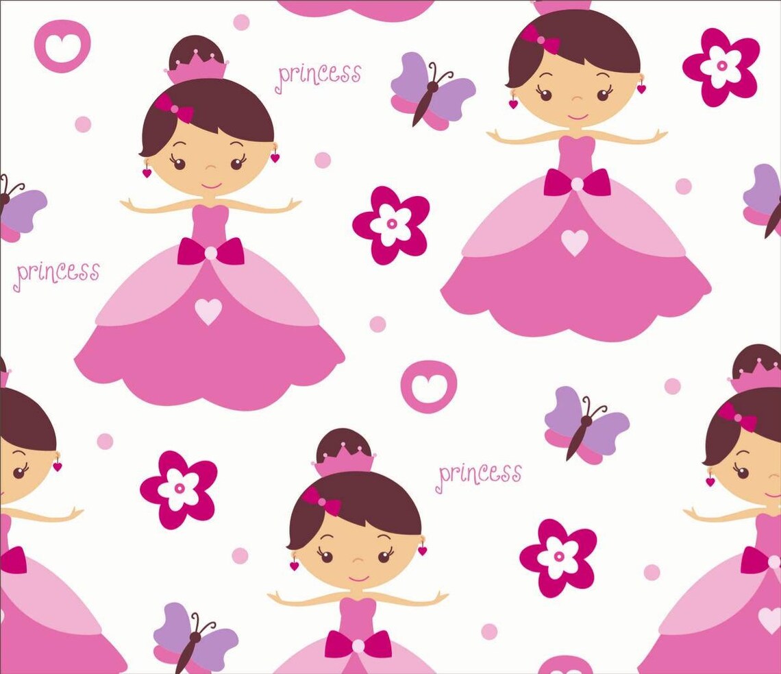 Princess Fabric Fabric by the Yard Cotton Fabric Girls - Etsy UK