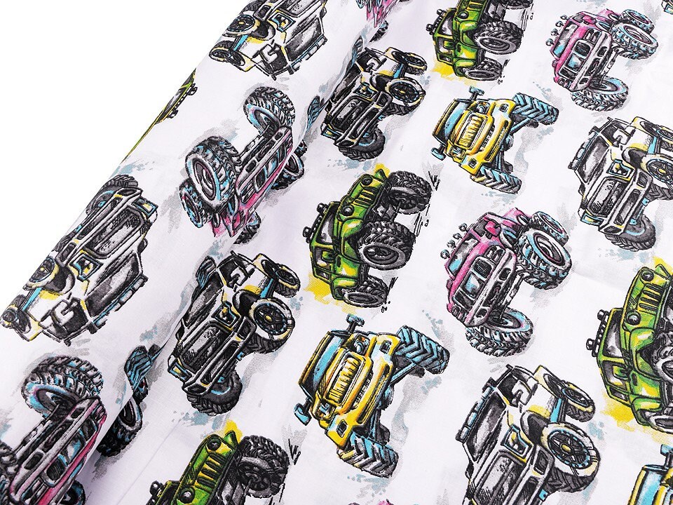 Cars Fabrictrucks Fabriccars Fabricboy Fabricfabric by the | Etsy