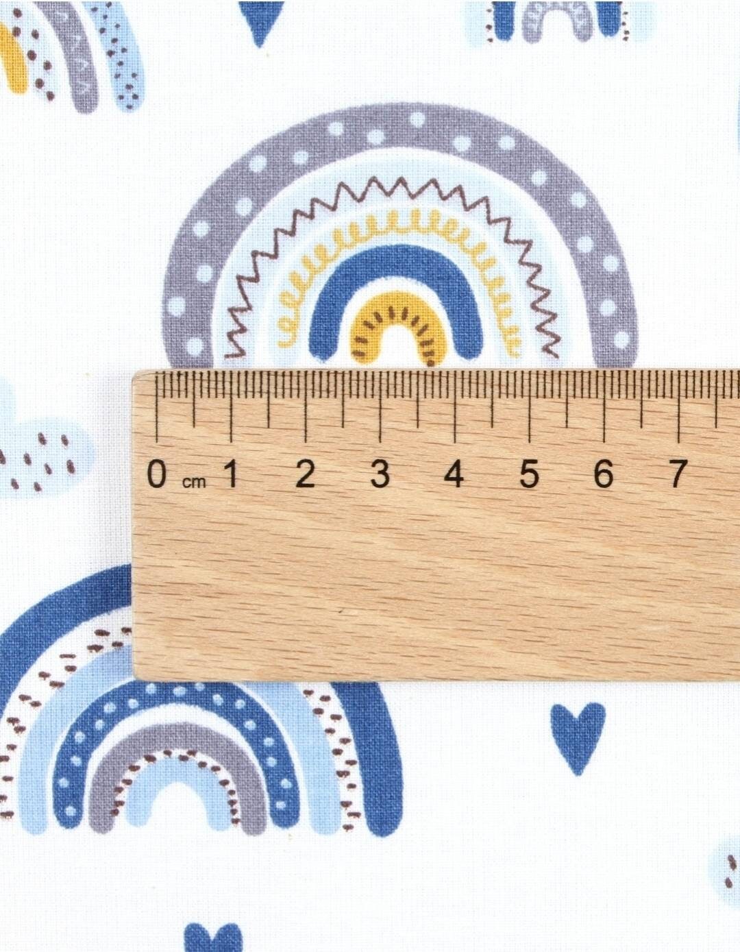 Rainbow Cotton Fabric by the Yard Rainbows Fabric Rainbow - Etsy