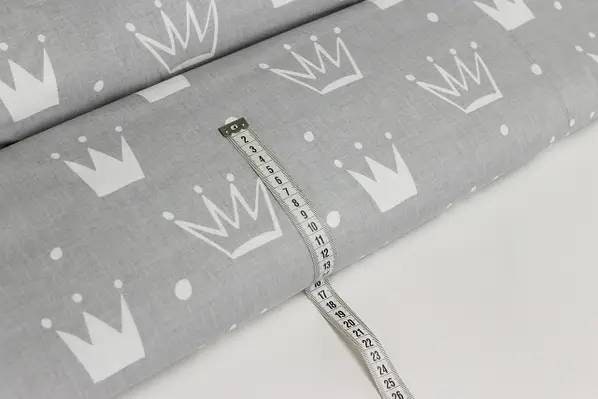Crowns Fabric,fabric by the Yard,crown Pattern on Cotton,nursery Decor ...