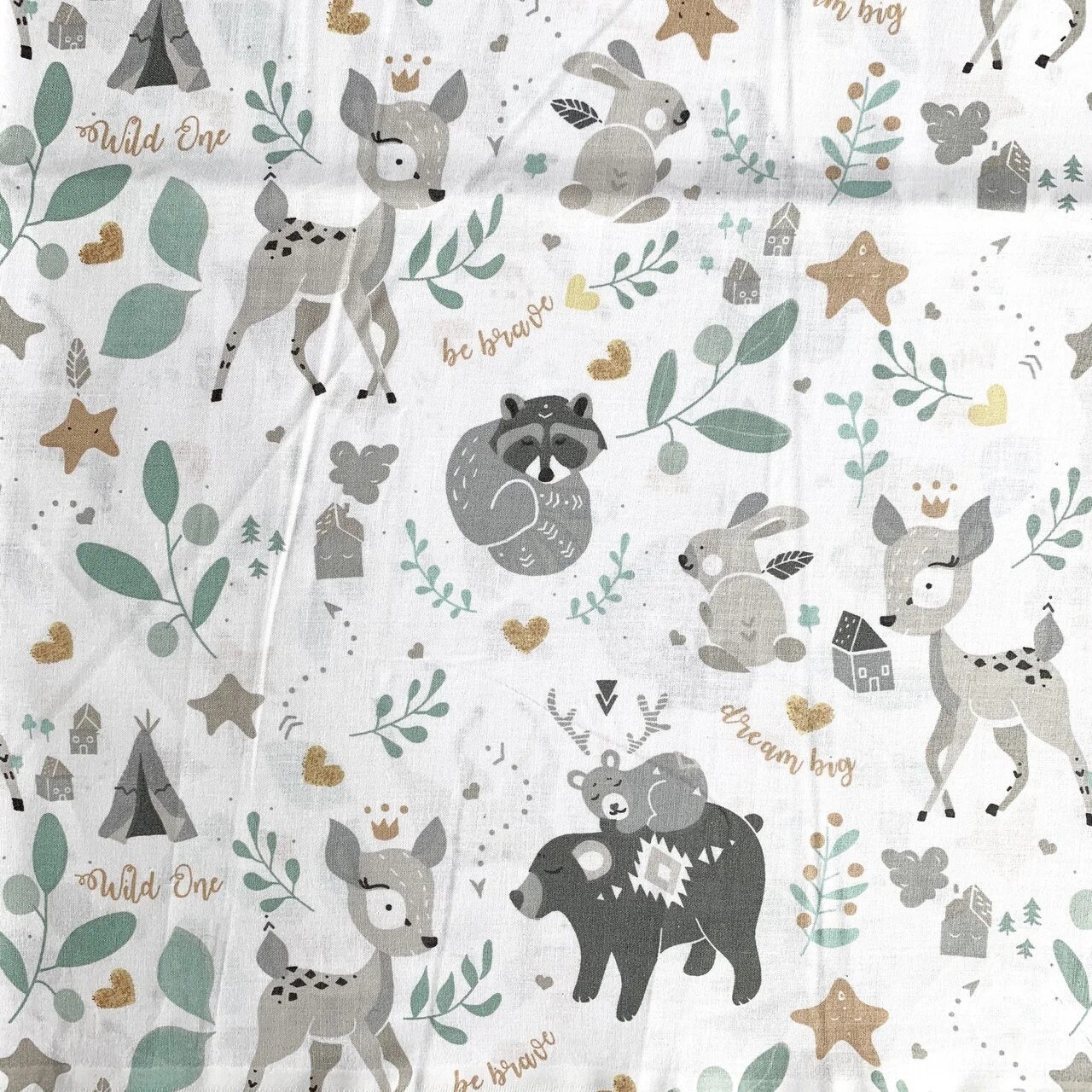 Animals Fabricforest Animals Fabriccotton Fabricfabric by - Etsy