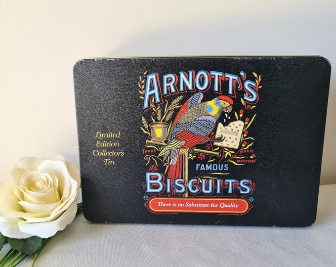 Arnott's Tin, Arnott's Parrot Biscuits Storage Tin, Limited Edition ...